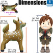 Inflatable Deer Animals, 36 inch Tall [AN-DEER3], by Jet Creations ...