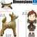 Inflatable Deer Animals, 36 inch Tall [AN-DEER3], by Jet Creations ...