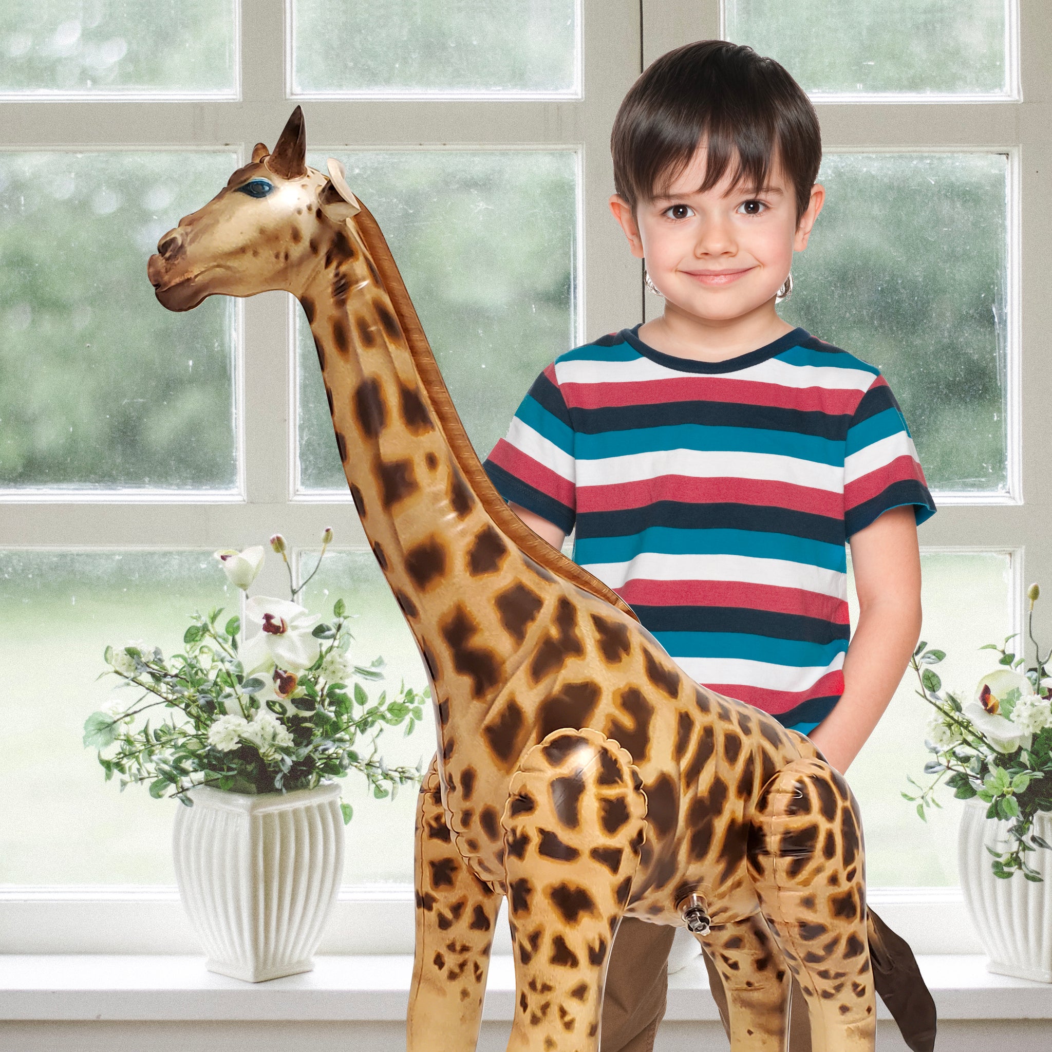 Jet Creations Giant Giraffe Inflatable Jungle Safari Animal Party ...