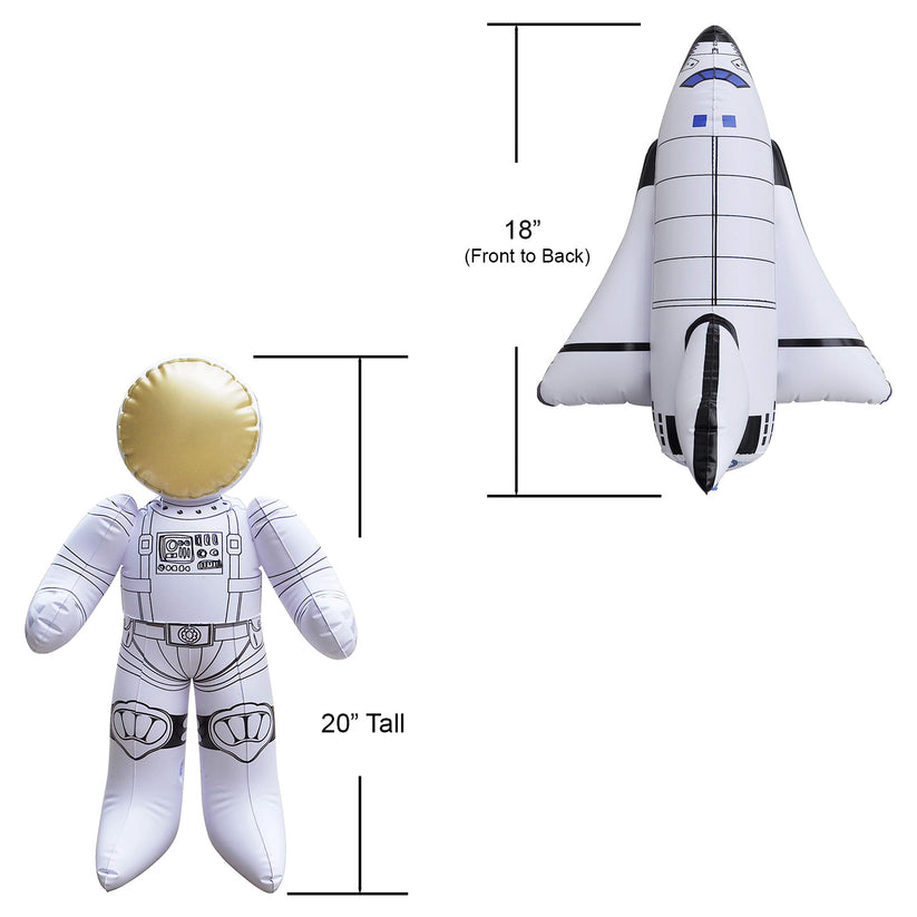 Astronaut and Space Shuttle Inflatable Duo, 20 inch [GTO-SS01] – Jet ...