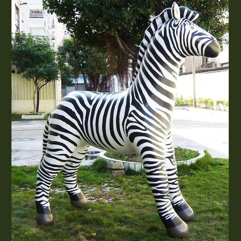 Inflatable LIFELIKE Zebra, 88 inch Tall [AL-ZEBRA] – Jet Creations Inc.